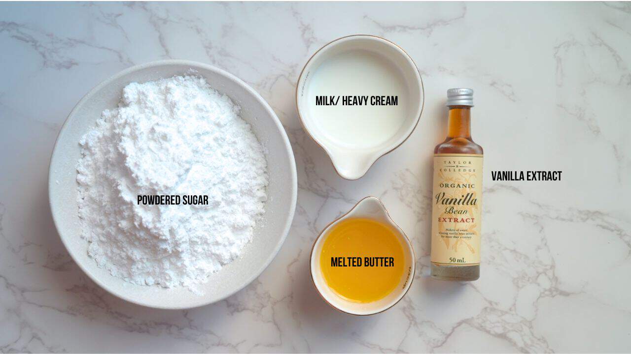 Easy Cinnamon Roll Icing Recipe without cream cheese | MerryBoosters