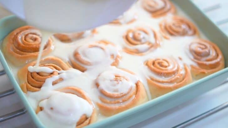 Easy Cinnamon Roll Icing Recipe without cream cheese | MerryBoosters
